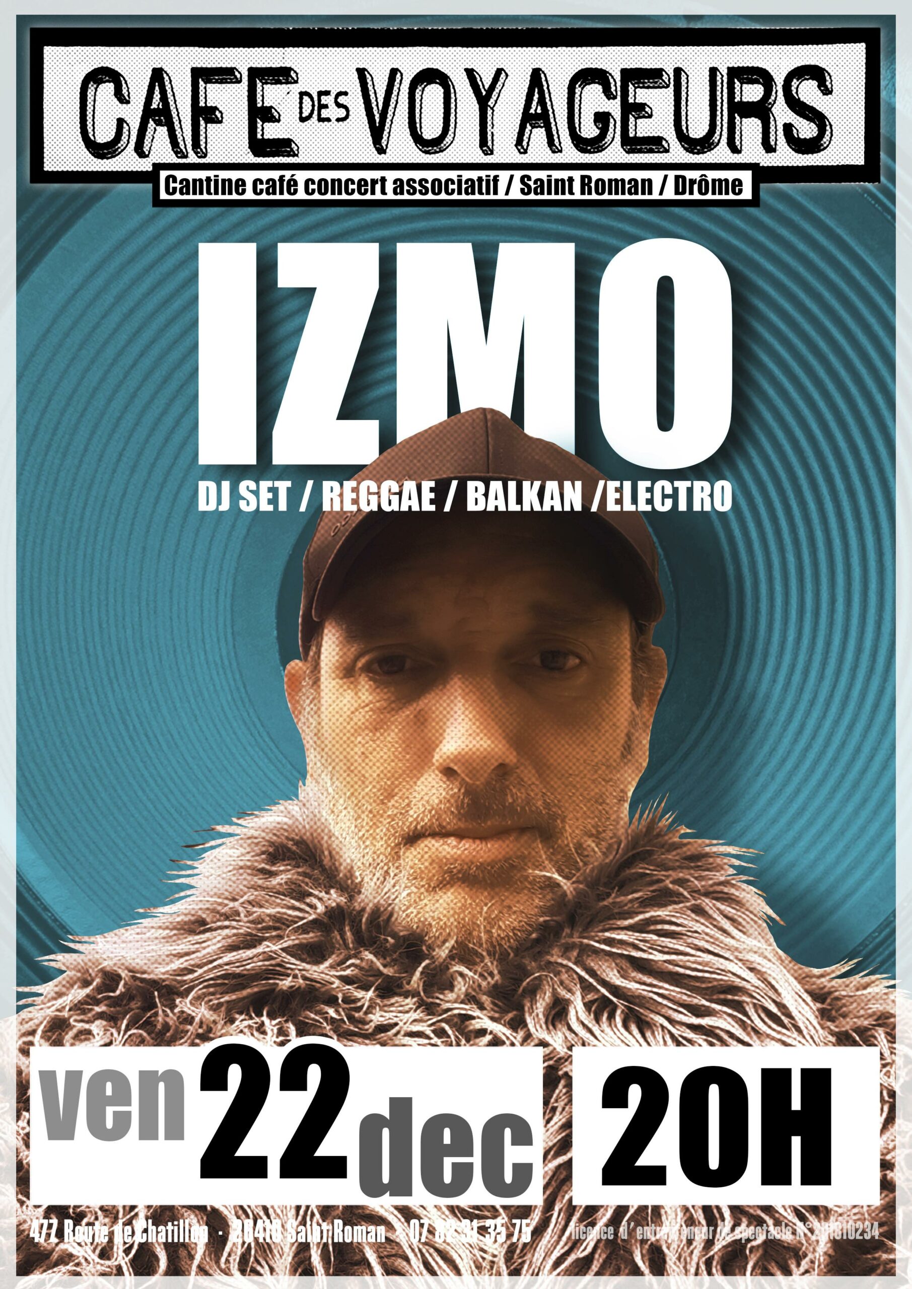 Izmo, ven 22 déc - Café des Voyageurs